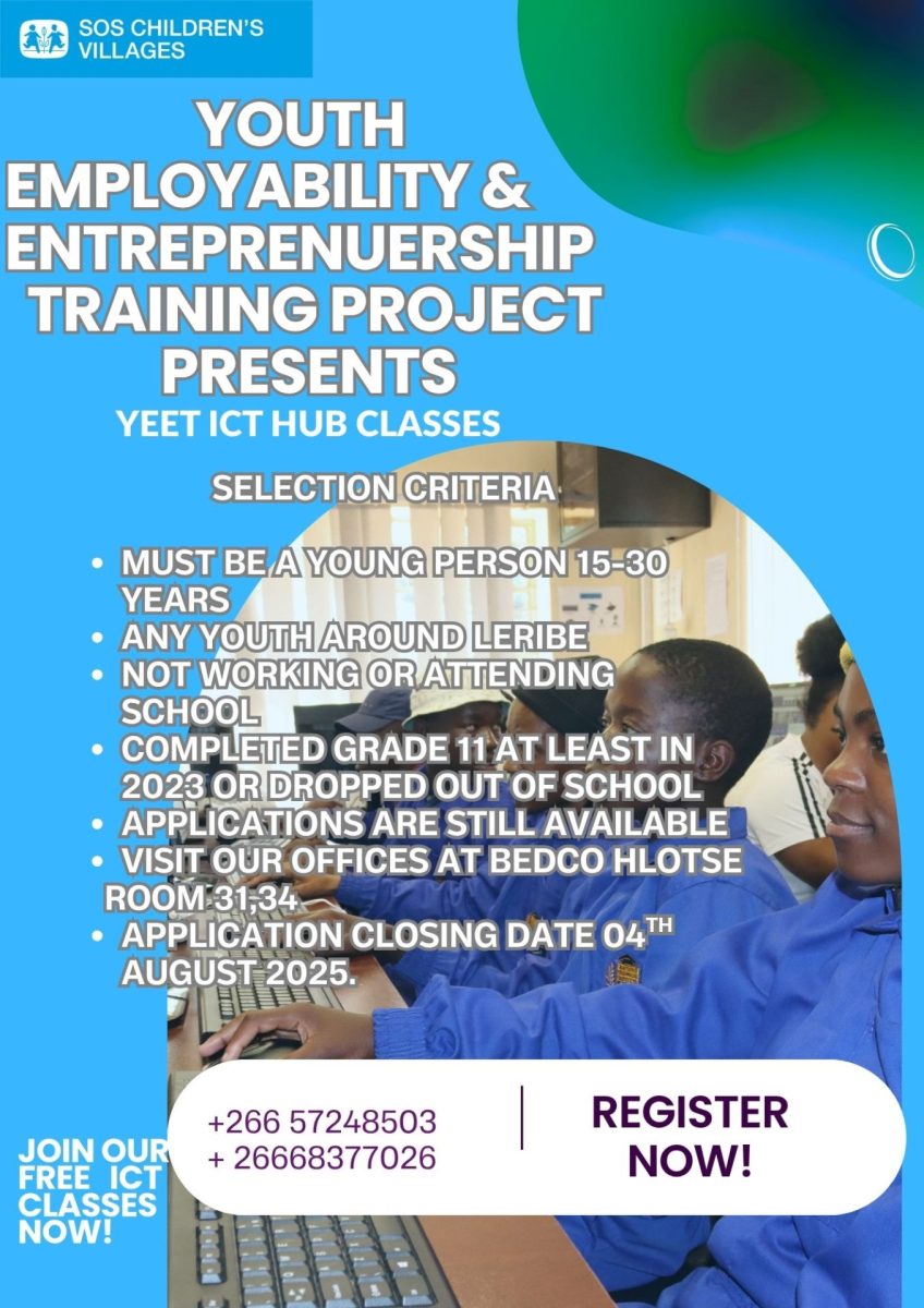 YOUTH EMPOWERMENT ICT SKILLS TRAINING 2025 – SOS Childrens' Village Lesotho